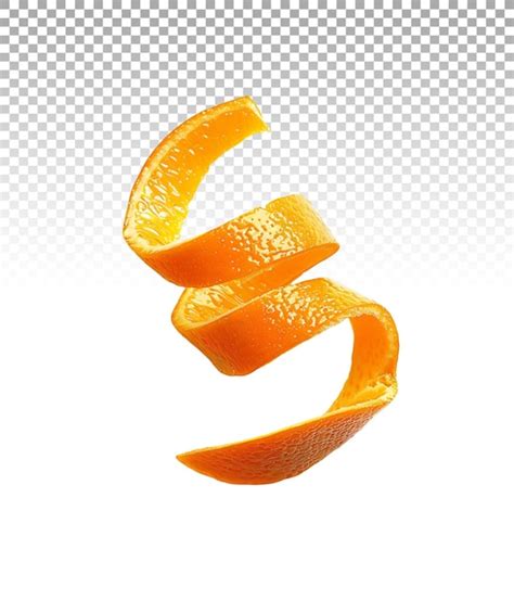 melhore seus projetos com imagens cortadas de casca de laranja psd premium