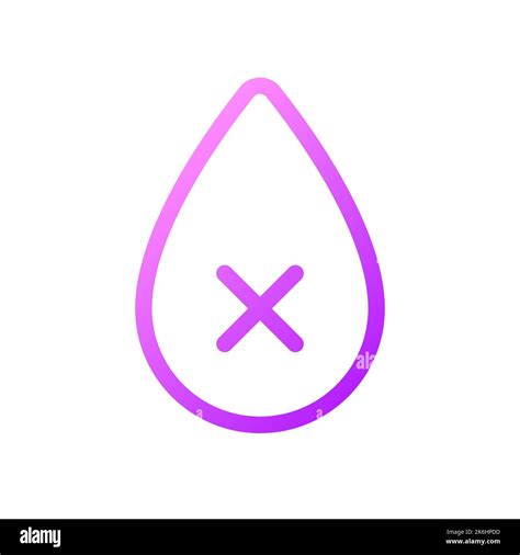 Dehydration Pixel Perfect Gradient Linear Ui Icon Stock Vector Image