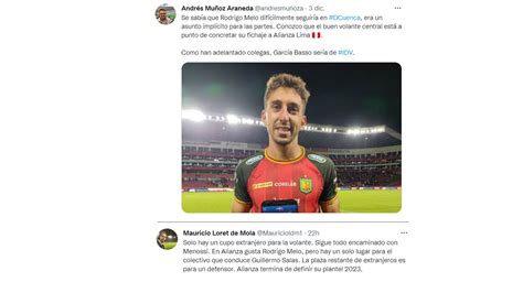 Alianza Lima Lo Que Se Sabe Del Interés En Rodrigo Melo Con Miras A La