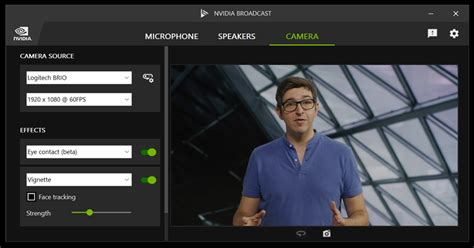 NVIDIA Broadcast Adds Eye Contact And Vignette Effects With Virtual Background Enhancements