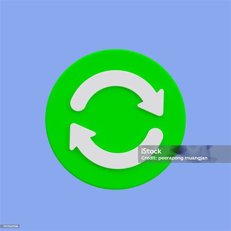 3d Minimal Restart Icon Reset Reload Refresh Icon Undo Icon With