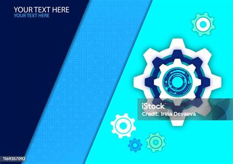 밝은 추상 기하학적 배경 기어 휠 브로셔 표지 배너 전단지를위한 비즈니스 템플릿 0명에 대한 스톡 벡터 아트 및 기타 이미지