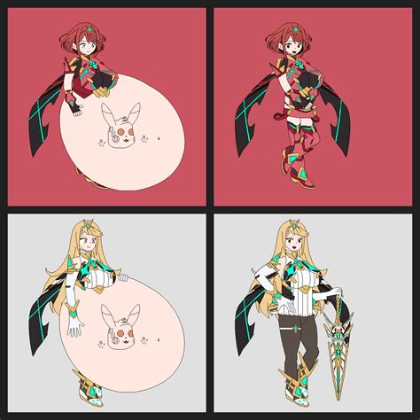 Prya And Mythra Ate Jonathan By Poke Star Mushroom On Deviantart