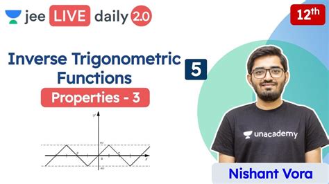JEE Inverse Trigonometric Functions L5 Properties Unacademy JEE