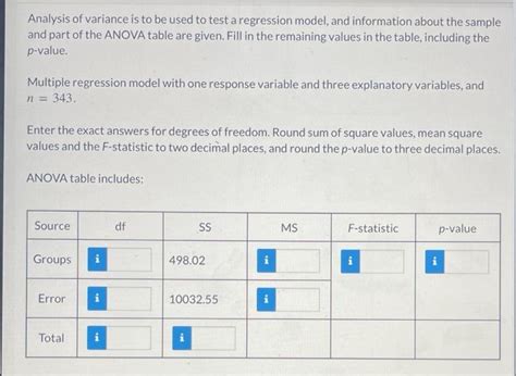 Solved Analysis Of Variance Is To Be Used To Test A Chegg