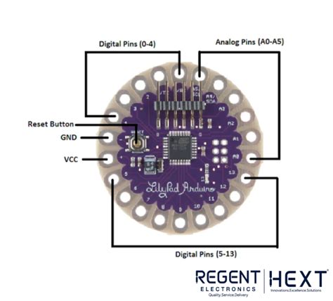 Lilypad Arduino Microcontroller Board Regent Electronics