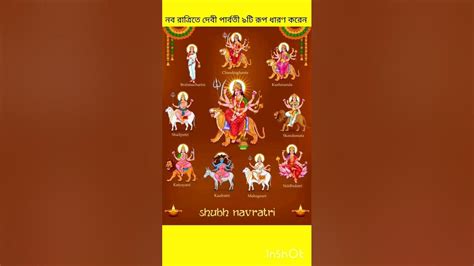 নবরাত্রিতে নব দুর্গার কোন রূপ দেখে মহাদেব ভীত হয়েছিলেন Shorts Viral Youtubeshorts Short Maa