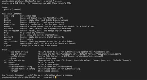 Planetscale Set Up1