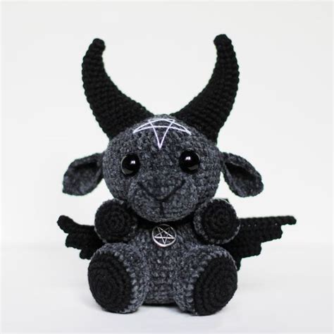 Small Baphomet Plushie Black Baphomet Plush Toy Creepy Toy Inspire Uplift