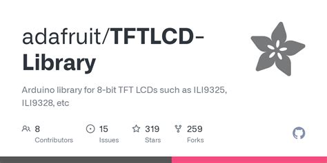 Github Adafruittftlcd Library Arduino Library For 8 Bit Tft Lcds