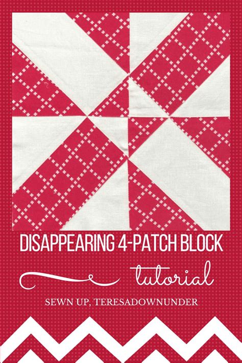 Video Tutorial Disappearing 4 Patch Variation Block Quilting Designs Patterns Quilt Block