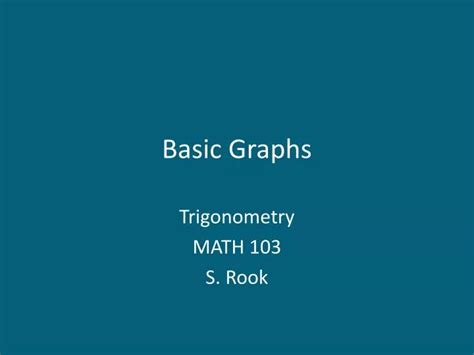 PPT Basic Graphs PowerPoint Presentation Free Download ID 5192837