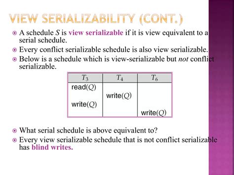 Serializability In Dbms Pptx