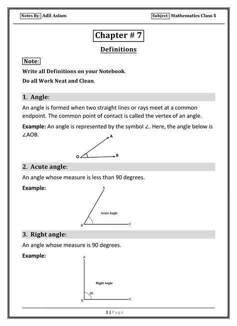 Countdown Maths Class 5 Chapter 7 Pdf