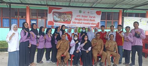 Bentuk Peduli Kepada Masyarakat Sma Negeri 4 Luwu Utara Gelar Donor Darah Mitra Sulawesi