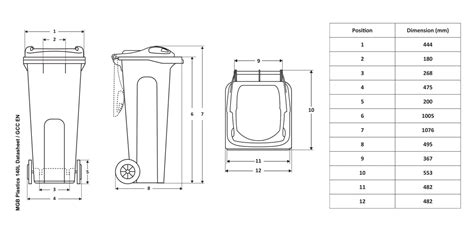 140l Wheelie Bin Lid Clearance Price Th