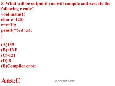 Technical Questions For Interview C Programming Pptx