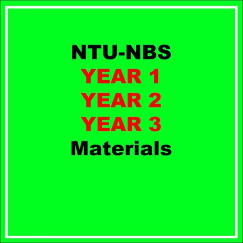 NTU NBS Module Materials Hobbies Toys Books Magazines Textbooks On Carousell