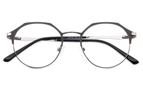 Round Hexagonal Glassesblackgold