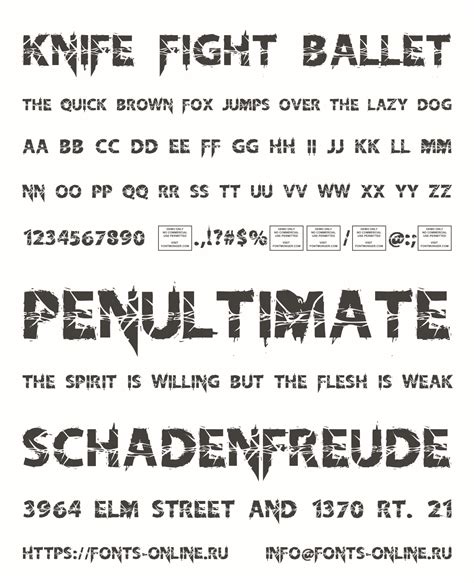 Knife Fight Ballet Font