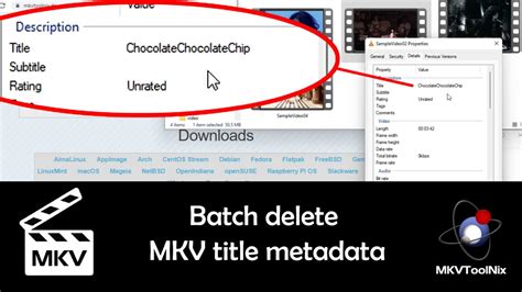 How To Batch Delete Mkv Title Metadata Coouge