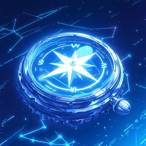 Illuminating Digital Compass Icon A Guide To Navigating Your Way