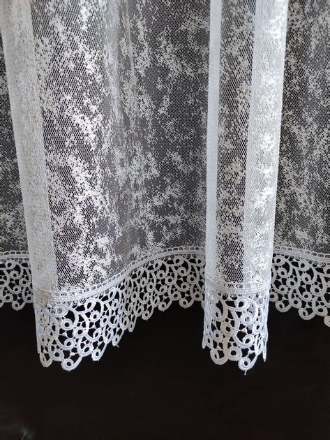 Тюль Komfort Жакард з мереживом 300 175 см Білий мр 01 купити онлайн на Rozetka