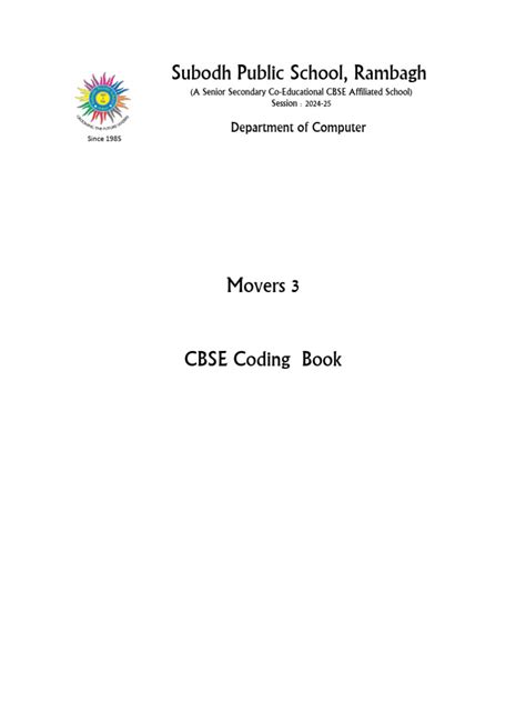 Movers 3 Coding Book Pdf