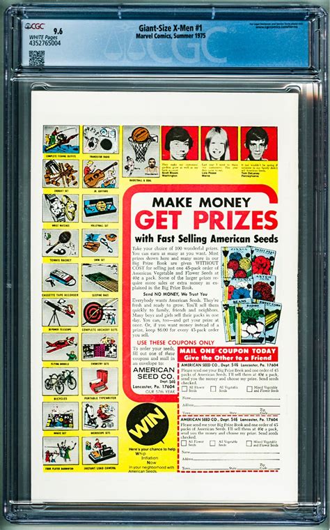 Giant Size X Men 1 1975 CGC 9 6 1st Appearance Of The New X Men