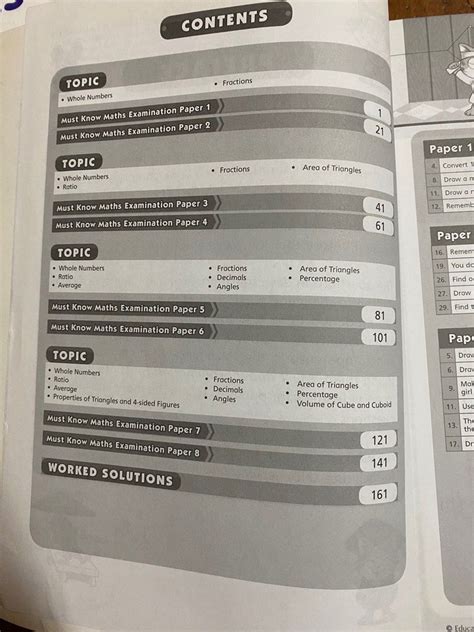 P5primary 5 Must Know Maths Exam Questions All 3 In 5 Hobbies And Toys
