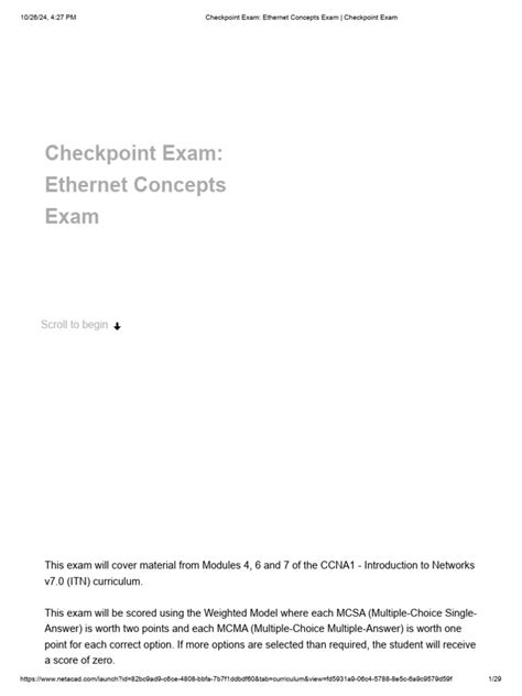 Ethernet Concepts Exam Pdf Ethernet Computer Network