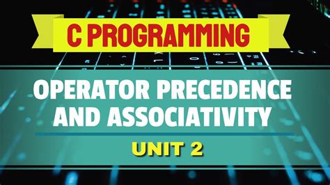 Operator Precedence And Associativity In C Urduhindi Youtube