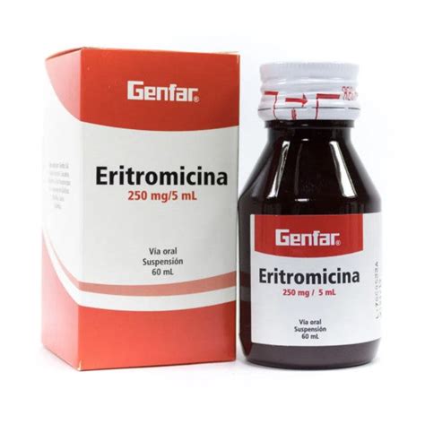 Eritromicina Suspensión Oral 250mg 5ml Drogas Económicas
