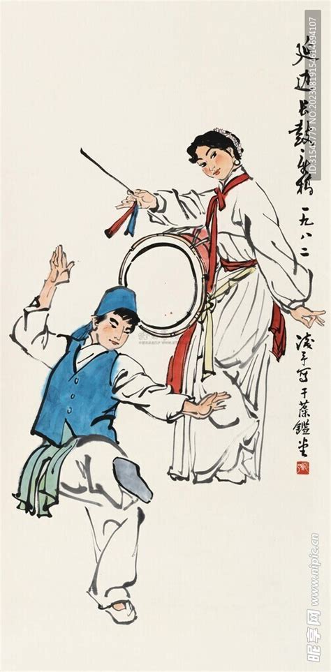 朝鲜族民俗画设计图 传统文化 文化艺术 设计图库 昵图网