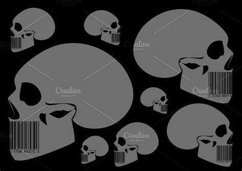 Skulls With Code On Their Mouth Pat Skull Coding Background Patterns
