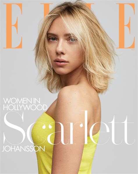 Scarlett Johansson Sexy Foe Elle Photos Team Celeb