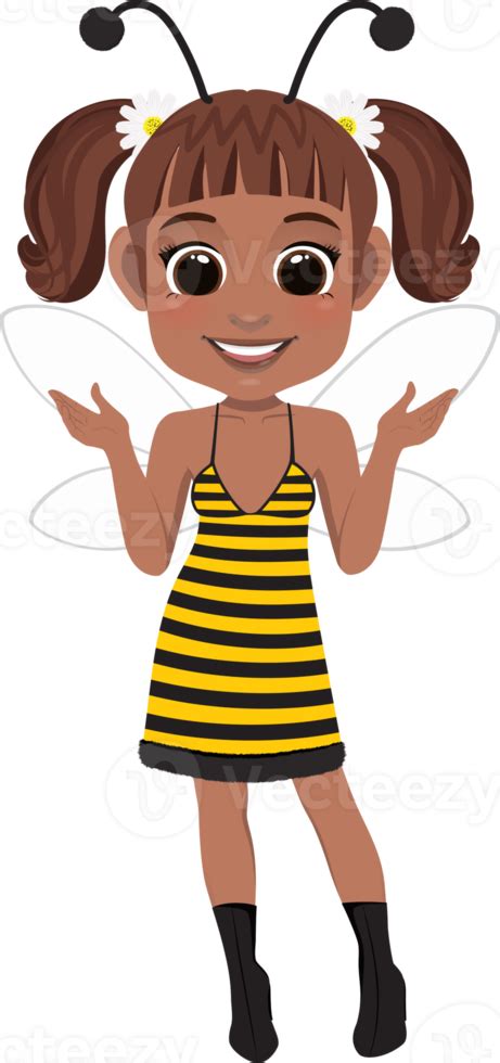 Bee Girl Cartoon Character 19837534 Png