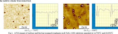 Figure 1 From Surface Structures Of β Fesi2 Formed By Heat Treatment In Ultra High Vacuum And