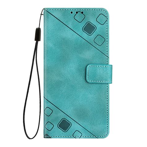 For Tcl 30 Xl T701dl Skin Feel Embossed Leather Phone Case Green