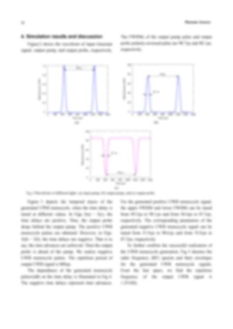 Solution Proposal For All Optical Switchable And Tunable Ultrawideband Monocycle Generation