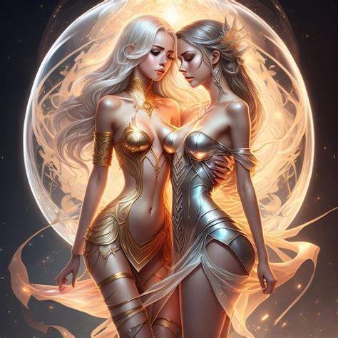 섹시한 여신을 사랑하는 판타지 소녀 프리미엄 사진