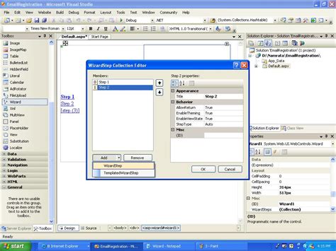 Aspnet 20 Wizard Control Codeproject
