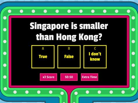 Singapore Quiz Gameshow Quiz