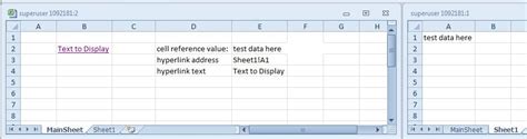 Microsoft Excel Display Hyperlinked Text Super User