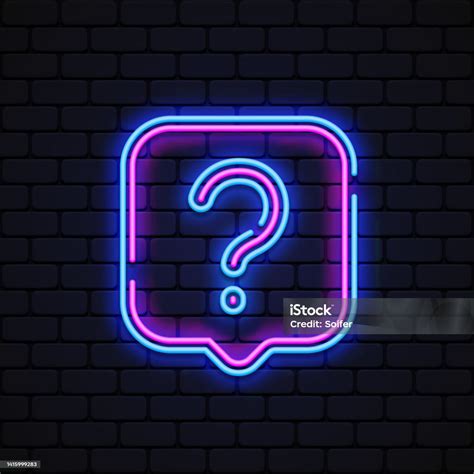 질문 네온 사인 어떤 목적을위한 훌륭한 디자인 물음표 네온 아이콘입니다 벡터 일러스트 레이 션 네온에 대한 스톡 벡터 아트 및 기타 이미지 Istock