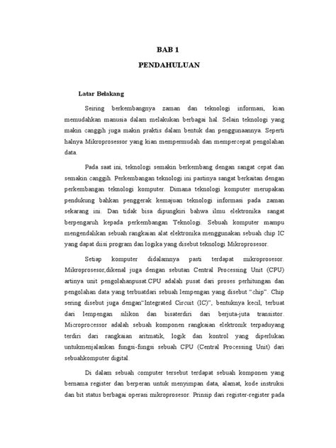 Register Pada Mikroprosesor Pdf