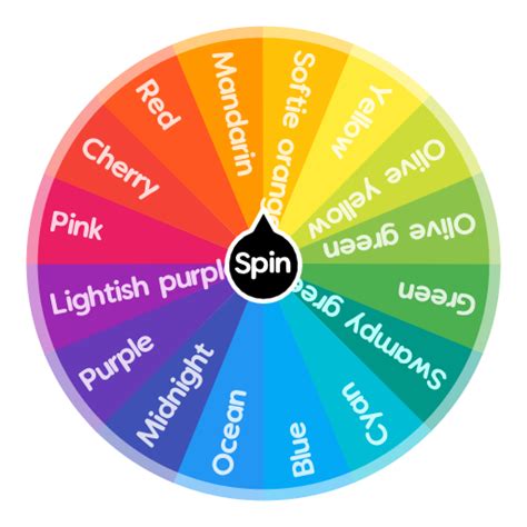 Color Picker Spin The Wheel Random Picker