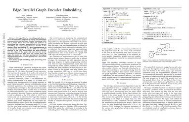 Edge Parallel Graph Encoder Embedding Papers With Code