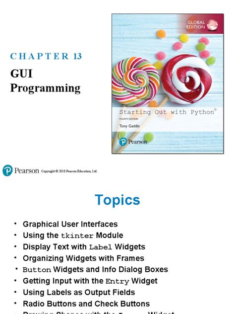 Gaddis Python 4e Chapter 13 Pdf Graphical User Interfaces Button Computing