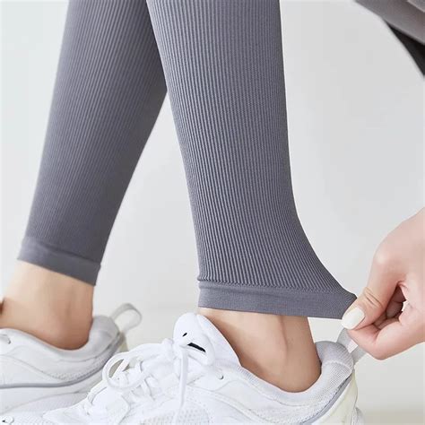 Autumn Thread Sexy Stretch Slim Fit Hottie Leggings Vertical Stripes